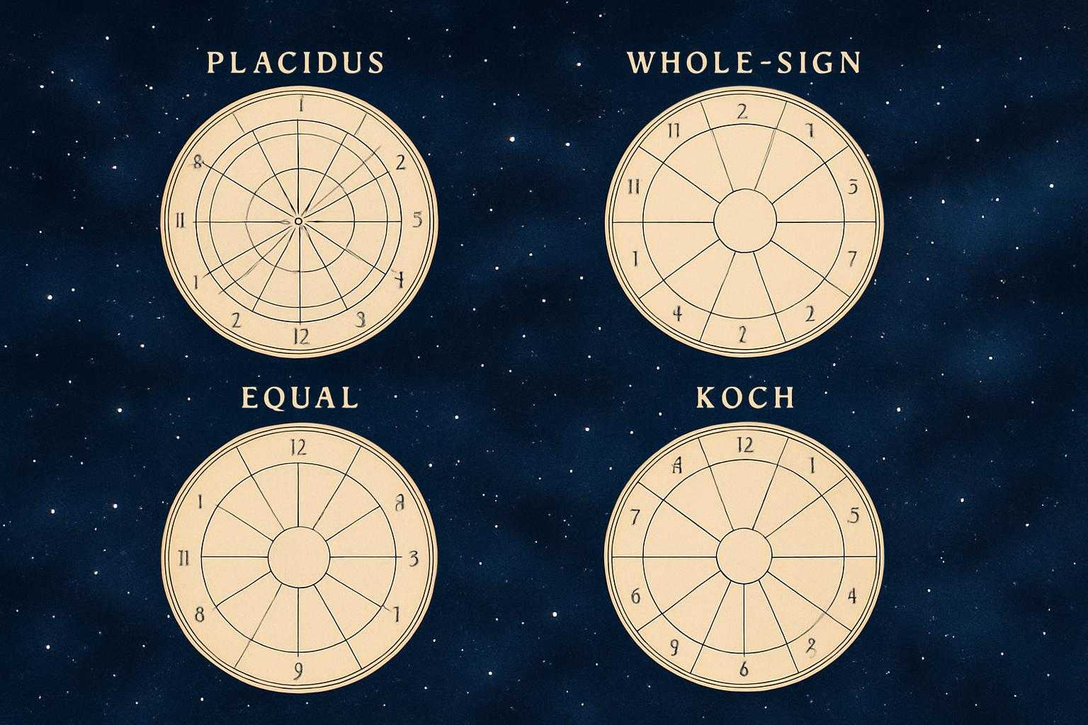 Placidus, Whole-Sign, Equal, or Koch? A Practical Comparison of Major ...